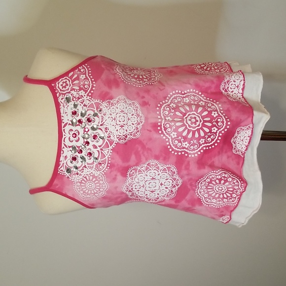 Justice | Shirts & Tops | Justice Boho Pink Cami Top | Poshmark